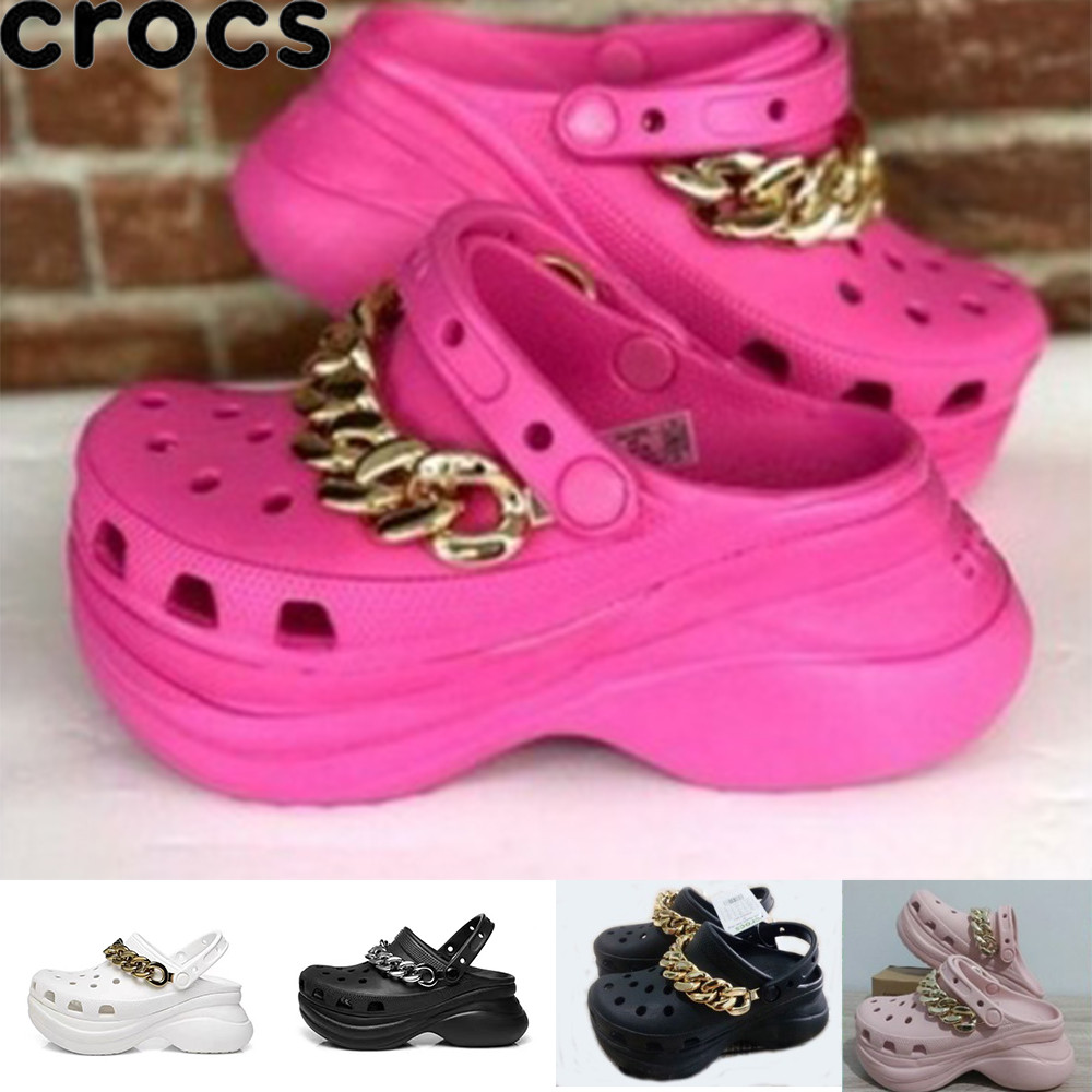 Jual Crocs sandal Classic Bae Clog Chain Embellished / Sandal wanita ...