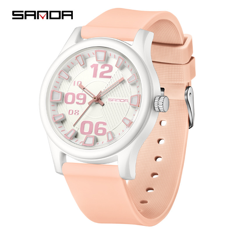 Jual SANDA 3252 Jam Tangan Wanita Analog Kasual Tali Rubber Fashion ...