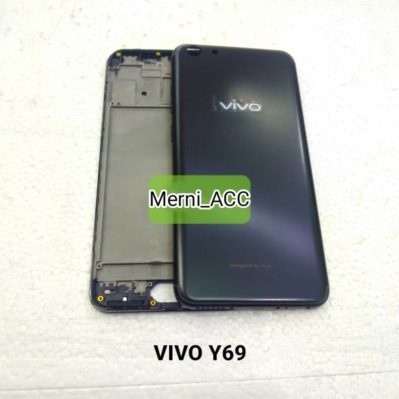 Jual CESSING HAUSING FULLSET FRAME LCD VIVO Y69 BACKDOOR + FRAME TULANG ...