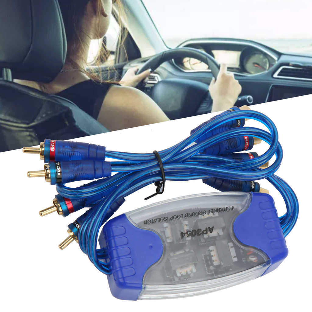 Jual Car Noise Filter Ground Loop Isolator Automotive 4 Channel Gold ...