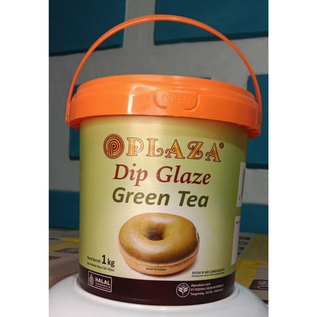 Jual Plaza Dip Glaze Green Tea 1kg Selai Olesan Donat, Roti Bakar dan ...