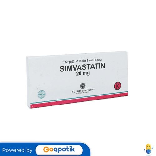 Jual Simvastatin First Medipharma 20 Mg Box 30 Tablet | Shopee Indonesia