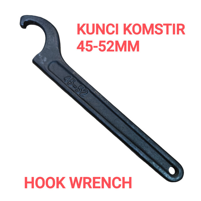 Jual (NB) HOOK WRENCH 45-52mm kunci kait komstir motor 45-52 mm ...
