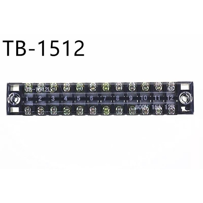 Jual Terminal Block TB-1512 600V 15A 12pin | Shopee Indonesia