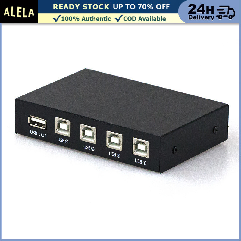 Jual Data Switch USB 2.0 Manual Switch Printer Sharing Switcher 2 / 4 Port JunDW | Shopee Indonesia