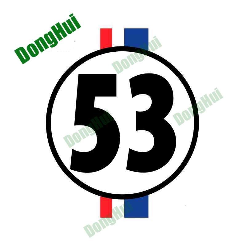 Jual Number 53 car sticker Herbie The Love Bug 53 station wagon RV ...