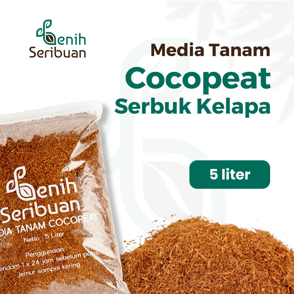 Jual Media Tanam Cocopeat Organik 5 Liter Serbuk Halus Kelapa Grade ...