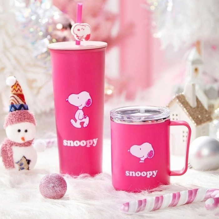 Jual MINISO Snoopy Collection Cup With Straw - Botol Minum Viral 1.6 ...