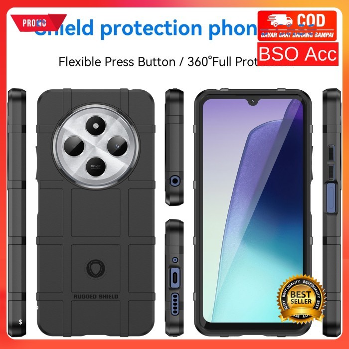 Jual Casing Redmi 14c Rugged Shield Militery Case Rugged Shield ...