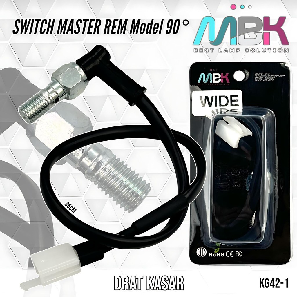 Jual Kabel Sensor Switch Master Rem Motor Model 90 Derajat | Shopee ...