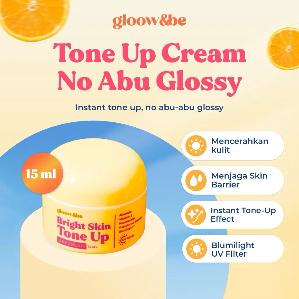Jual GLOW&BE Day Cream Tone Up Bright Skin Glowbee Glowbi Gloowbe ...