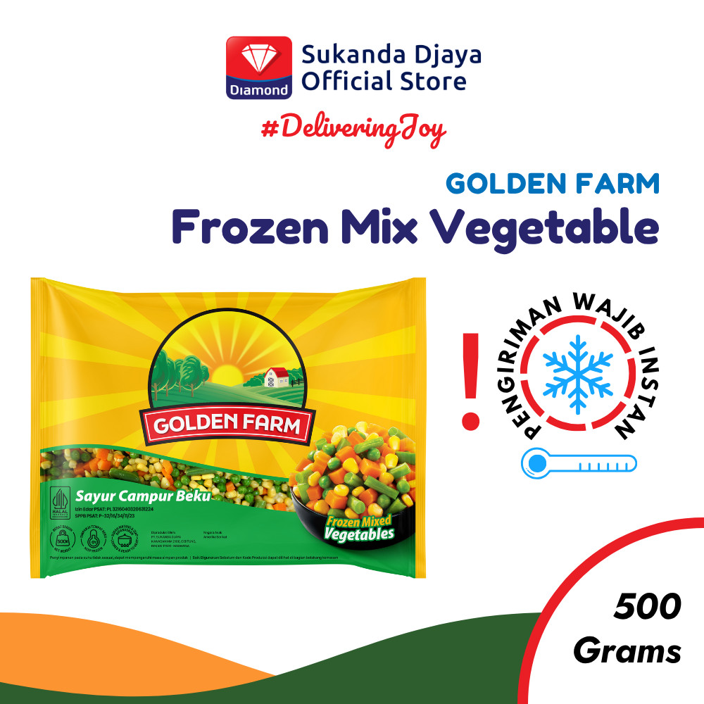 Jual Golden Farm Vegetable Mix Vegetable Sayuran Beku 500 Gr | Shopee ...