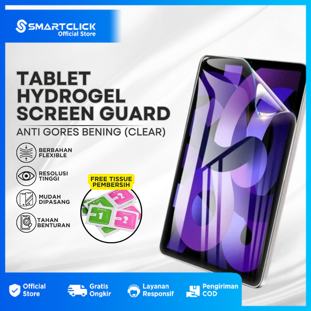 Jual Smartclick Anti Gores Hydrogel Tablet Clear Matte Anti Spy 11 Inch ...