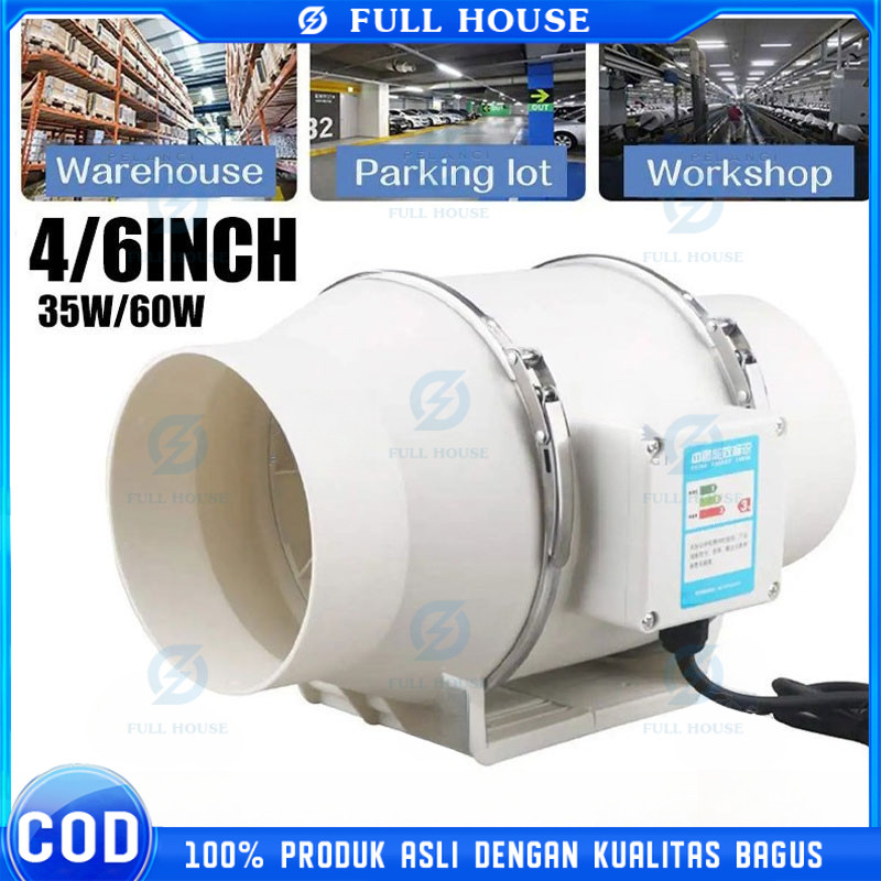 Jual Full House! blower dapur penghisap asap dapur 4" 6" 8" 220V Blower ...