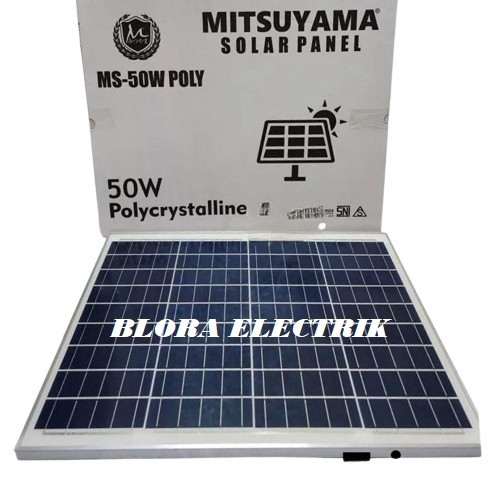 Jual Solar Panel Cell Papan Surya 50WP/30WP/20WP/10WP Poly Crystalline Mitsuyama. | Shopee Indonesia