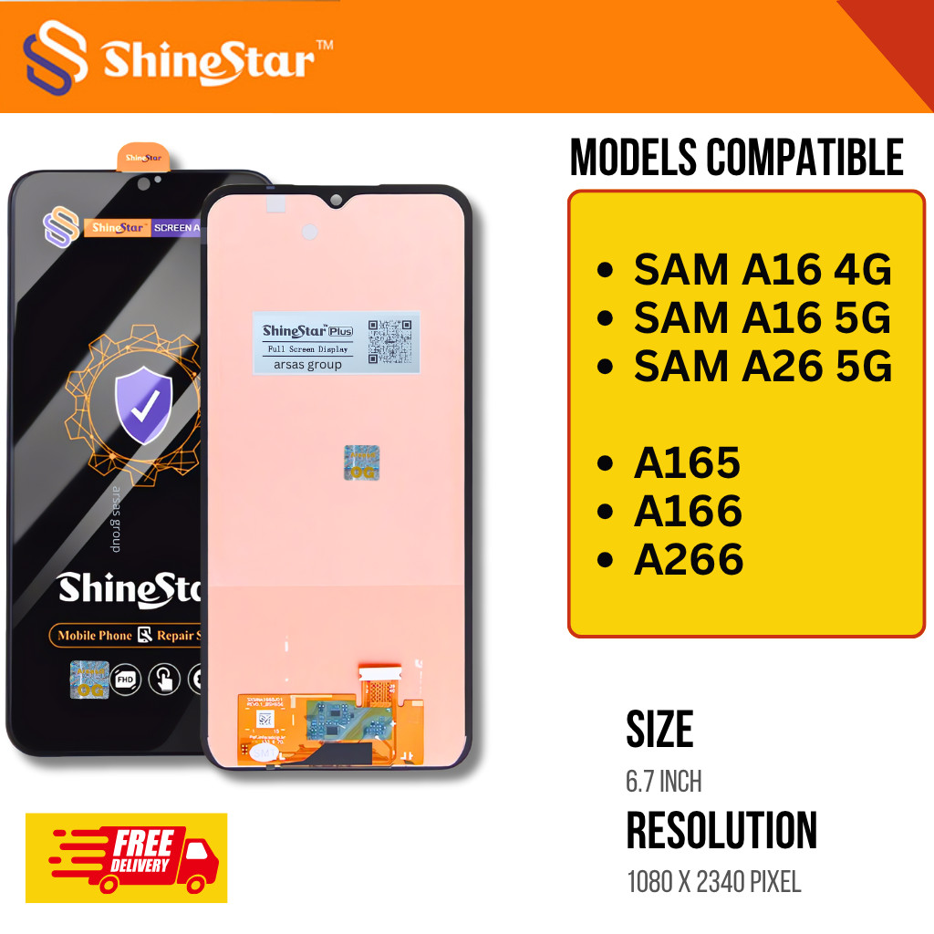 Jual LCD TS Shinestar Sam A16 5G, A16 4G, A165, A166, SM-A165F/DS, SM ...