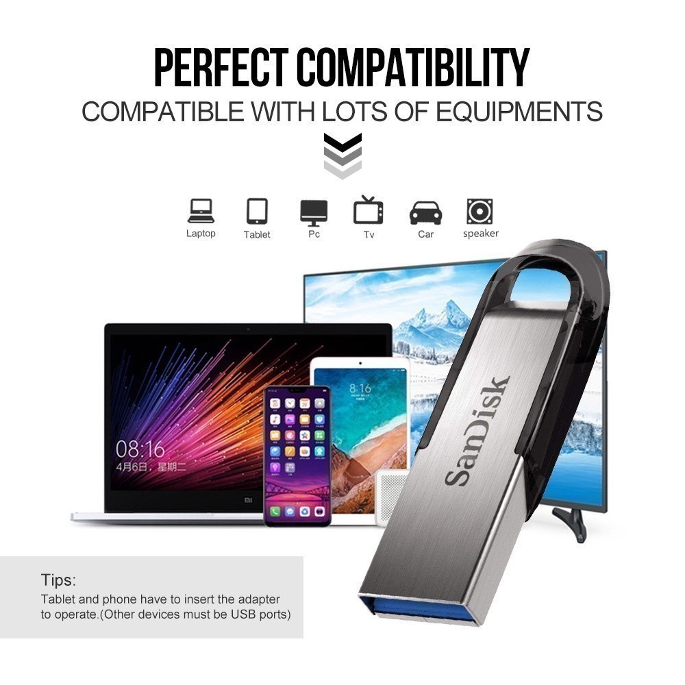 Jual Sandisk Flashdisk 128GB 64GB 32GB 16GB Ultra CZ73 USB 3.0 Speed ...