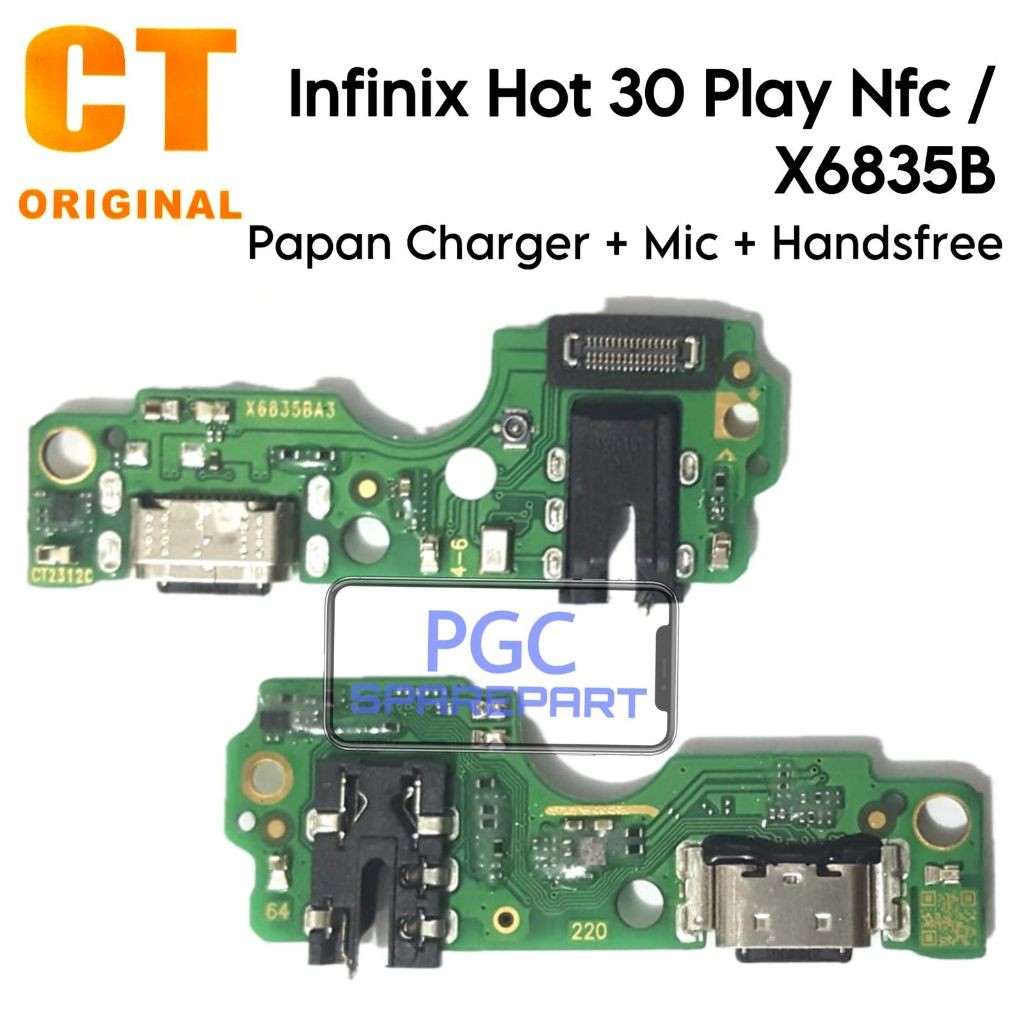 Jual Board Konektor PCB Charger Mic + Handsfree Infinix Hot 30 Play Nfc ...