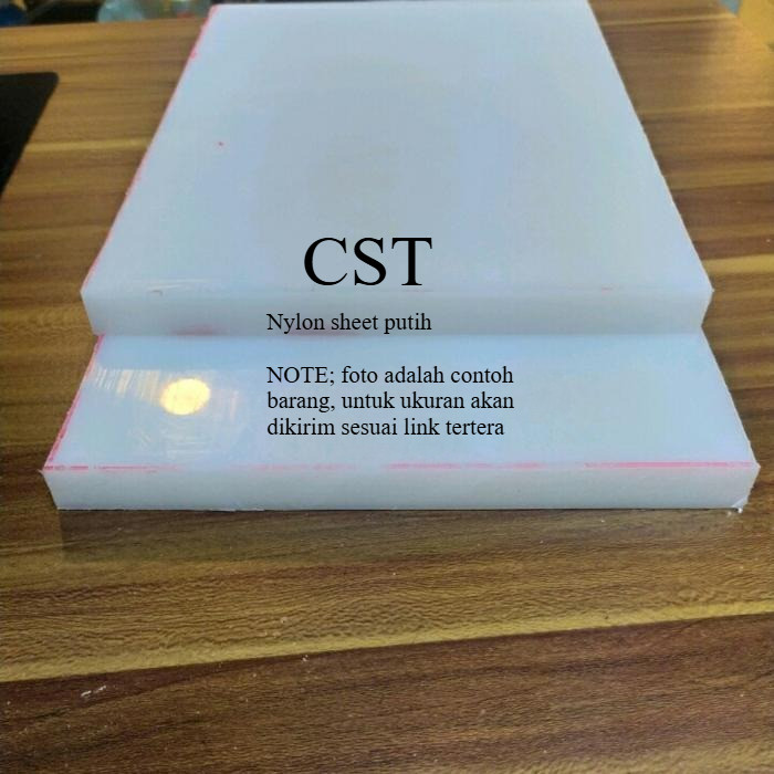 Jual Nylon PE Putih lembaran ( Polyethylene Sheet ) 20mm x 15cm x 30cm | Shopee Indonesia