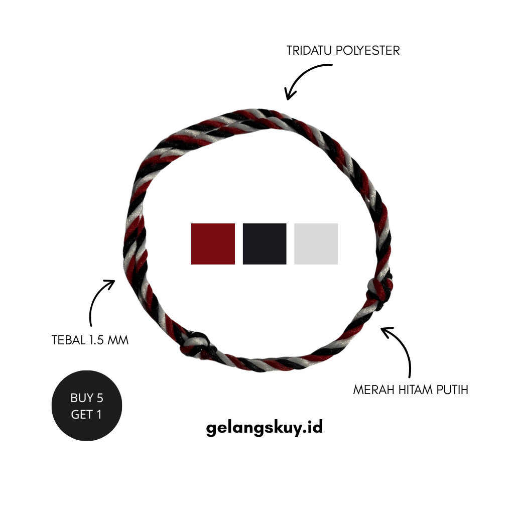 Jual Gelang Tridatu Polos Original Bali Gelang Pria Wanita Gelang ...