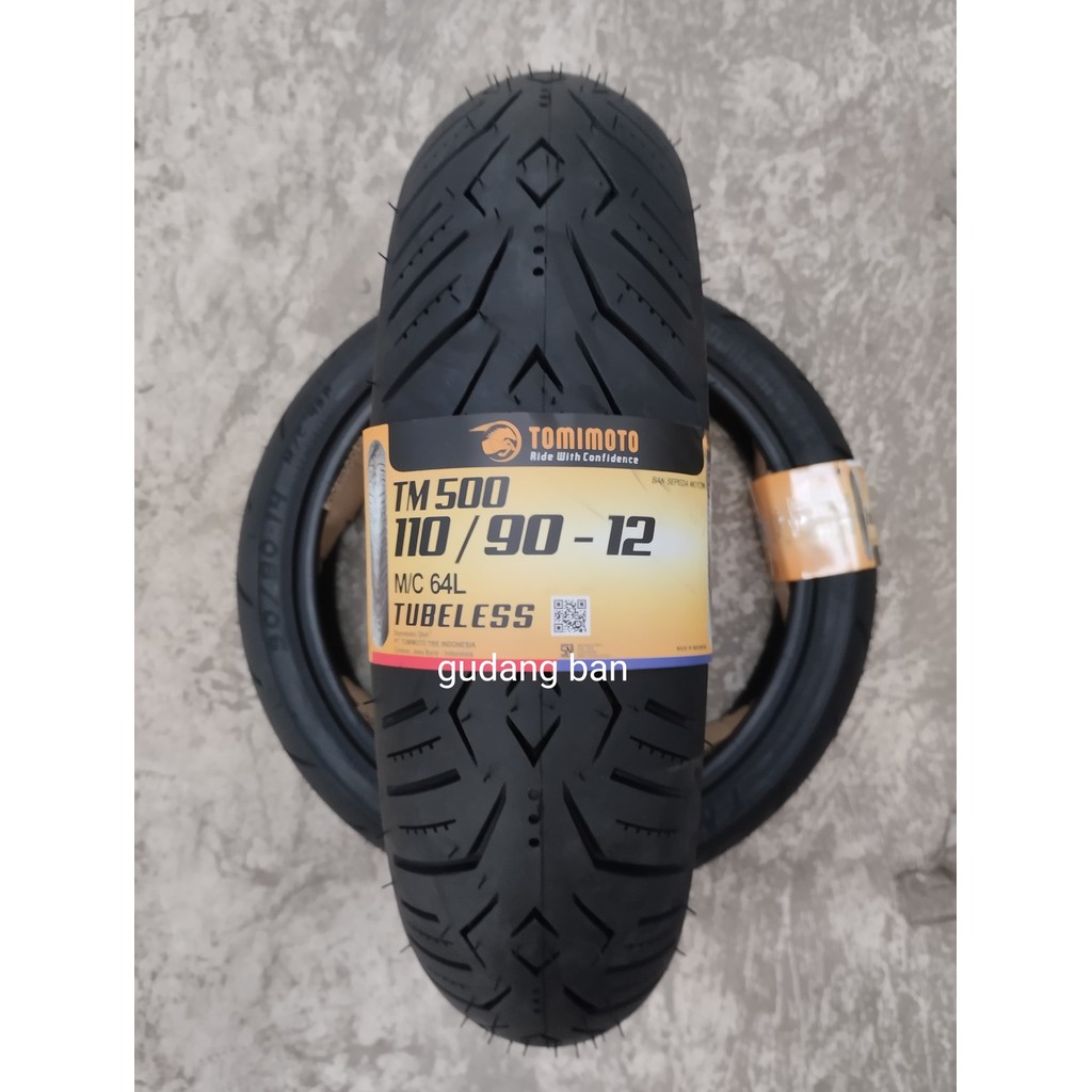 Jual ( SCOOPY RING 12 ) TM500 ~ 110 90 12 TOMIMOTO TUBELESS BULET ...