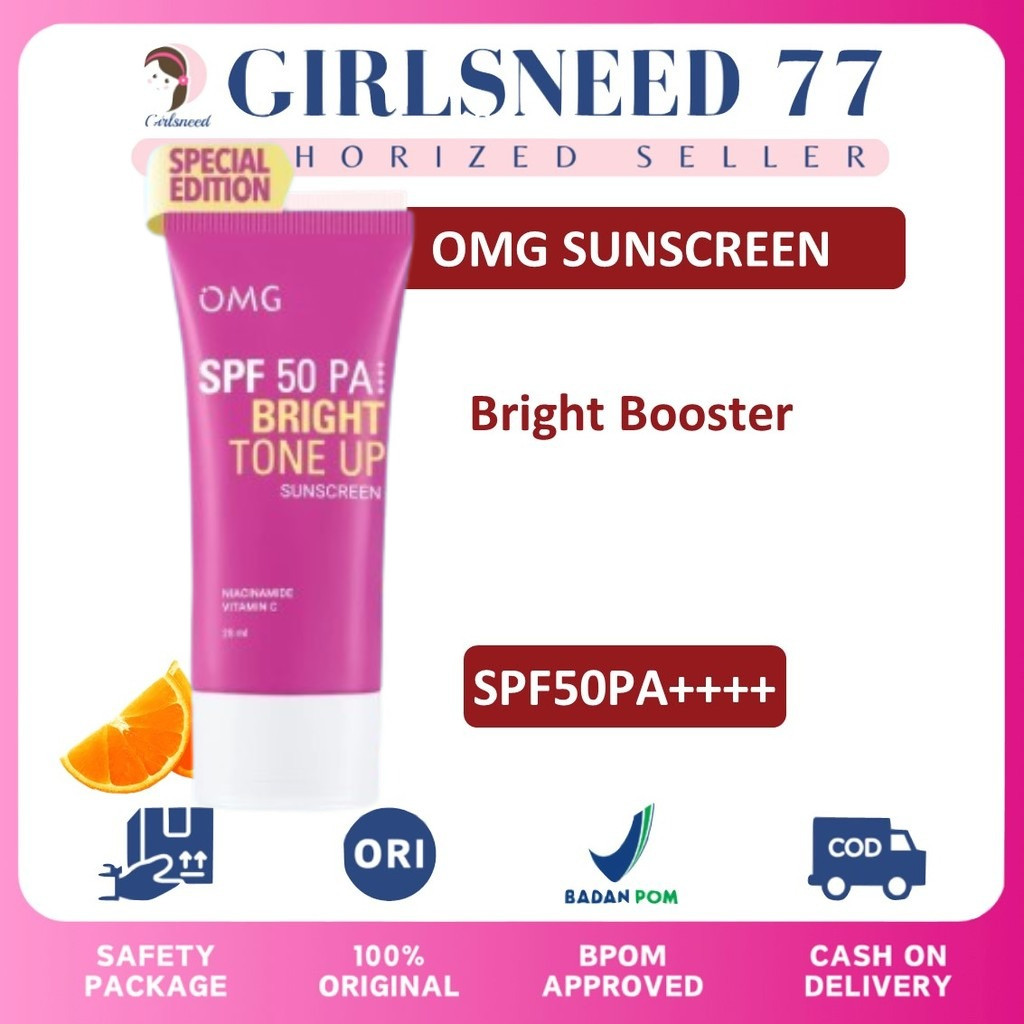 Jual OMG Sunscreen SPF 50 PA++++ 25 ml - OH MY GLOW UV Barrier Sun ...