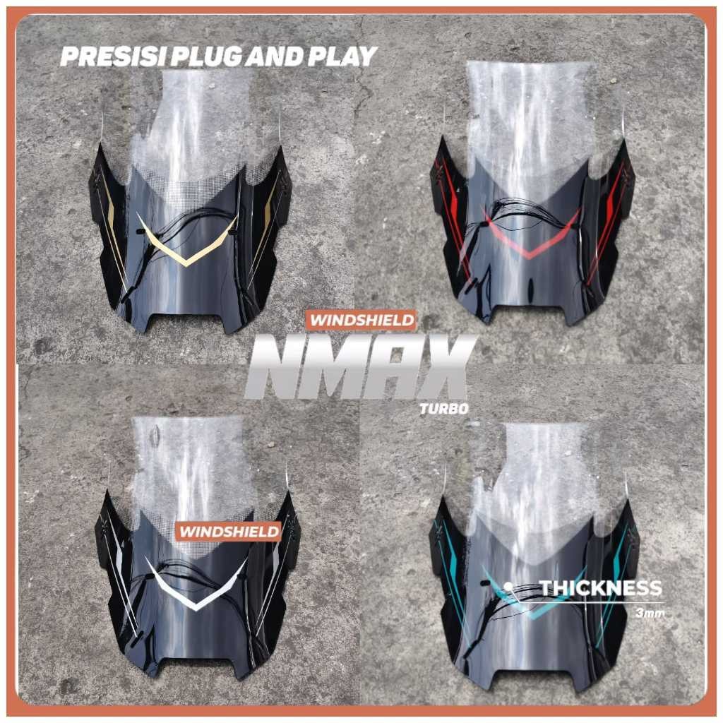 Jual WINDSHIELD NMAX TURBO | VISOR YAMAHA NMAX NEO | NEO S | TECHMAX ...
