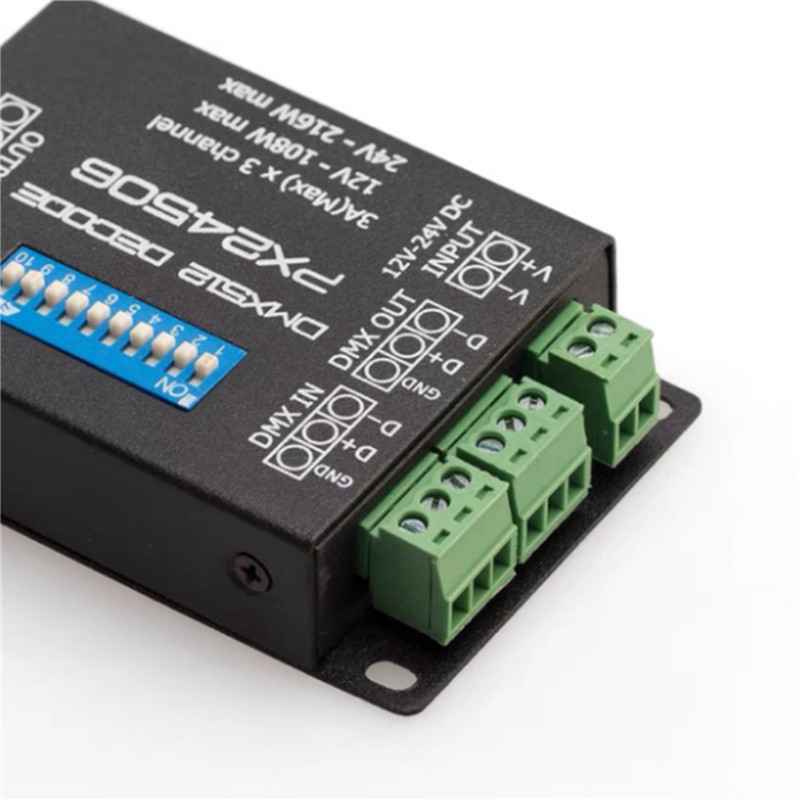 Jual A32T-2X PX24506 Led Controller Led Decoder DMX 512 Decoder Driver 9A DMX 512 Amplifier 12V ...