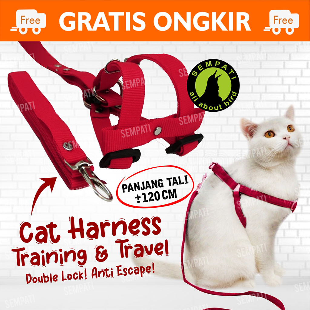 Jual SEMPATI TALI TUNTUN KUCING ANJING MODEL Y SEMPATI BRAND HARNES ...