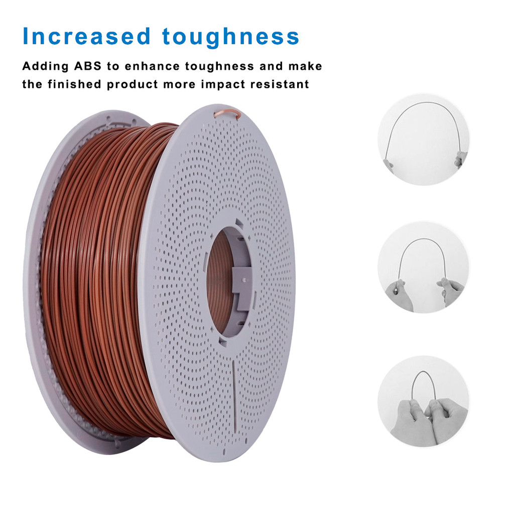 Jual Bambu Lab PLA-F Filament 1KG Spool | Realistic Woodgrain Gradient ...