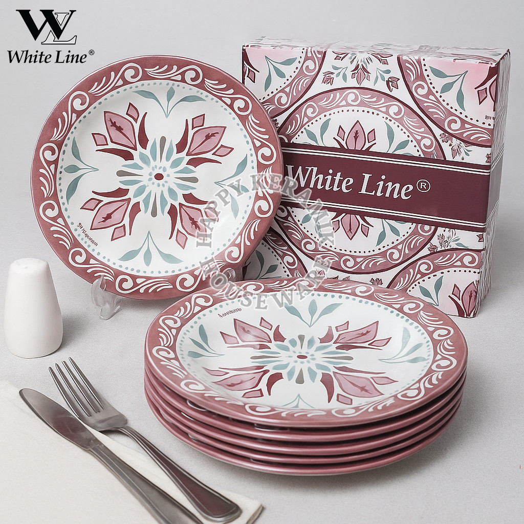 Jual WHITELINE Piring Keramik 9,25in CLARYN Piring Keramik Aesthetic ...
