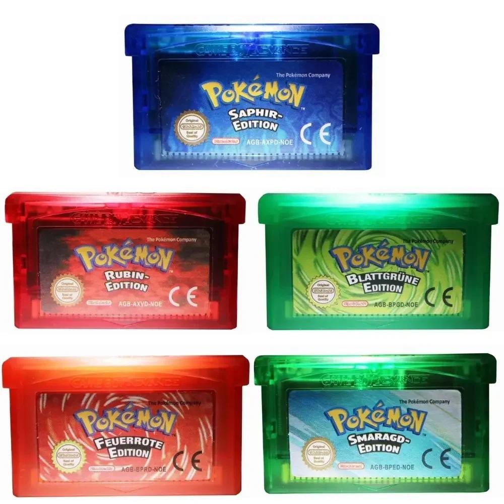 Jual BA Game Pokemon Series 32 Bit Video Game Cartridge Console Card ...