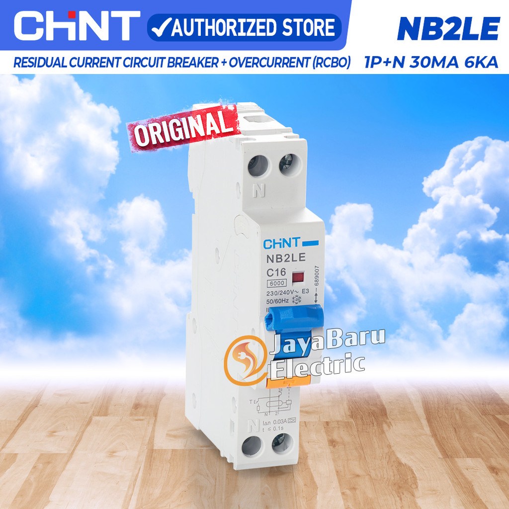 Jual CHINT RCBO ELCB RCCB NB2LE 1P+N 6A 10A 16A 20A 25A 32A 40A ...