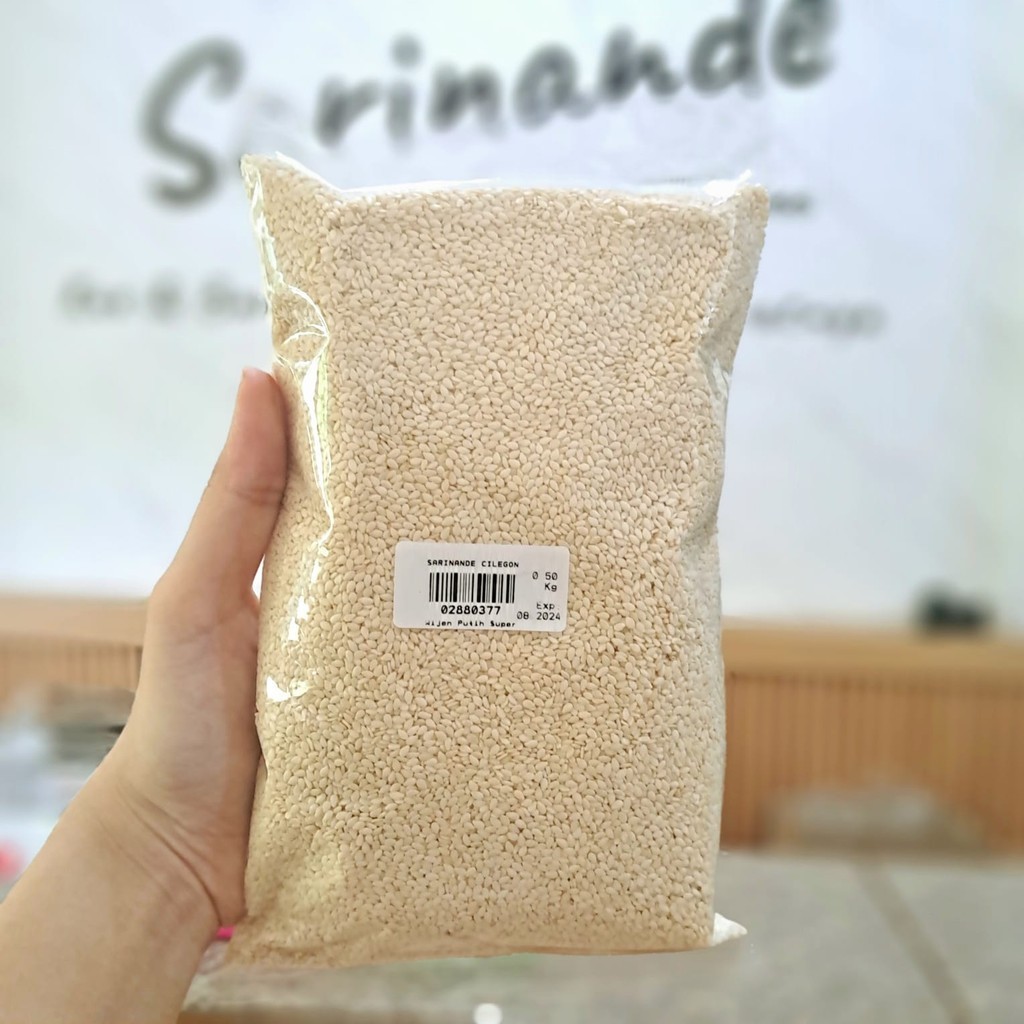 Jual Biji Wijen Putih Super Kemasan 500gr | Shopee Indonesia