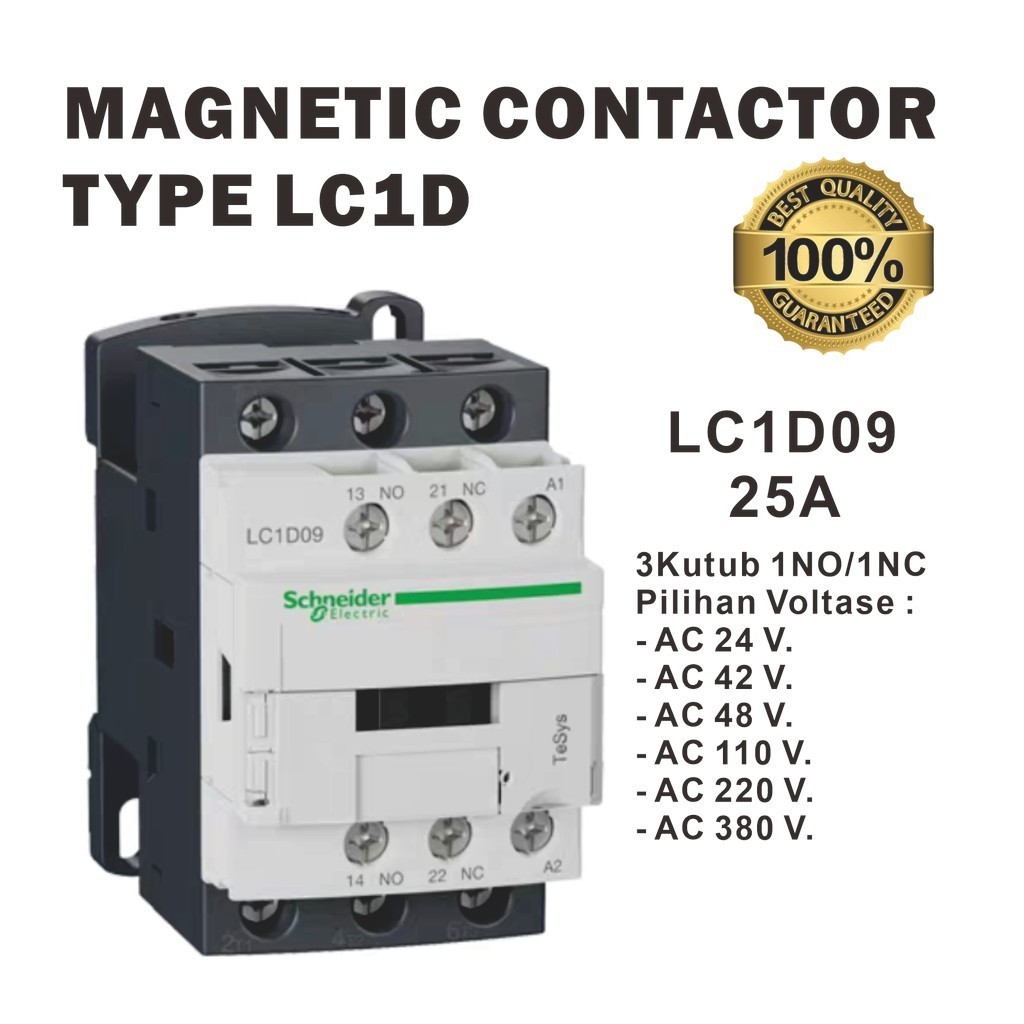 Jual KONTAKTOR CONTACTOR LC1D09M7 | Shopee Indonesia