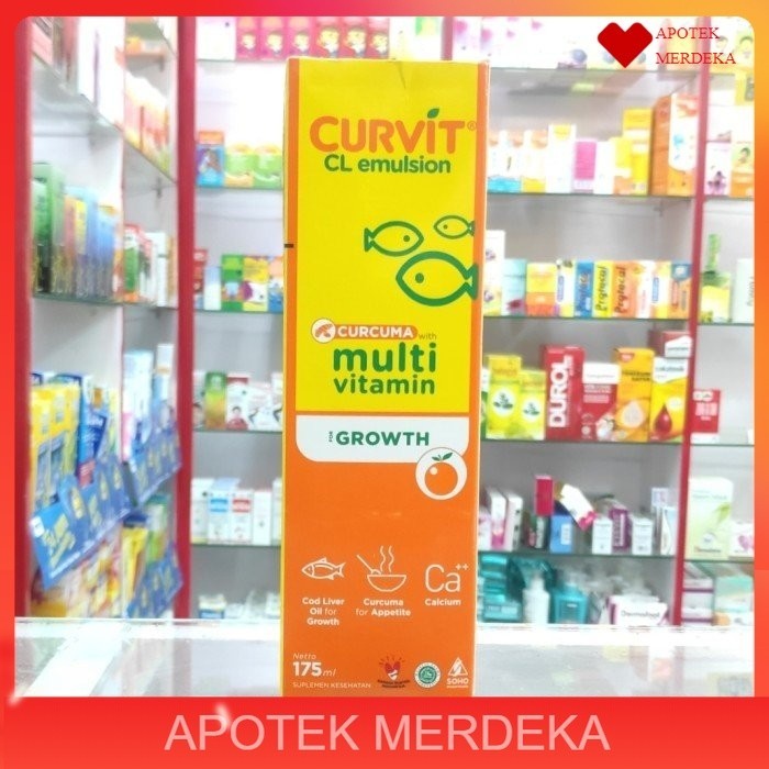 Jual CURVIT CL EMULSION 175 ML / Curvit CL Emulsion Multivitamin dan ...