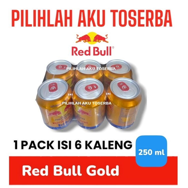 Jual RED BULL GOLD Energy Drink 250 ml Kratingdaeng KALENG - ( HARGA 6 ...