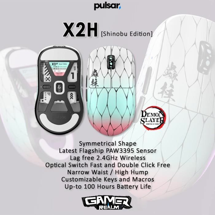 Jual Pulsar X2H [Demon Slayer] SHINOBU Wireless Gaming Mouse | Shopee ...