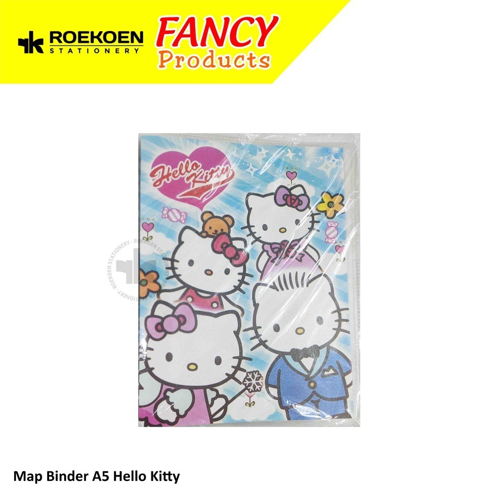 Jual Tanpa Merk Map Binder A5 Fancy Hello Kitty Ring Besi | Shopee ...