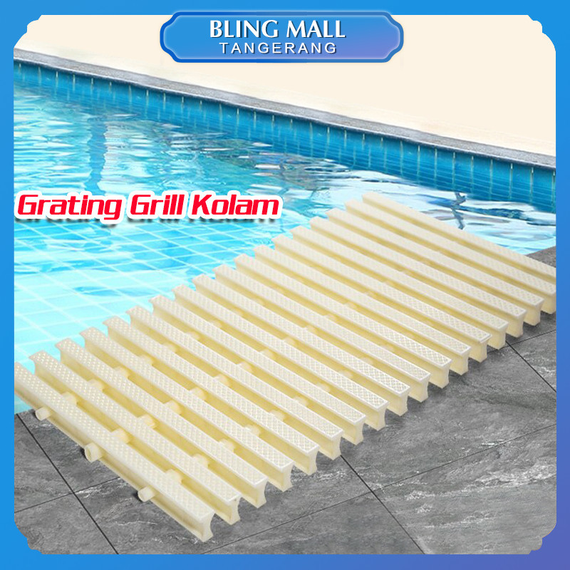 Jual Grill Grating Gutter Kolam 100*25cm Grating Penutup Gril Kolam ...