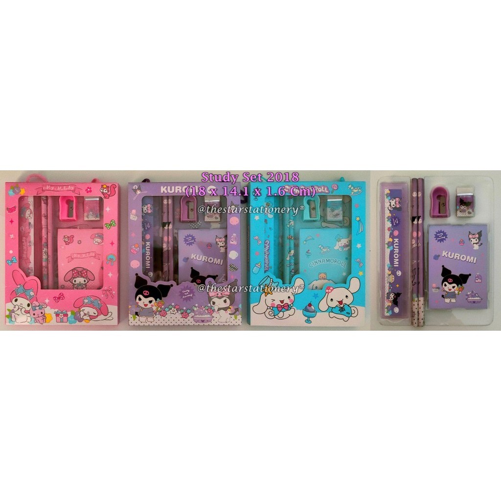 Jual (1 Set) Study Set Sanrio 2018 / Study Set Anak 2018 / Paket Alat ...