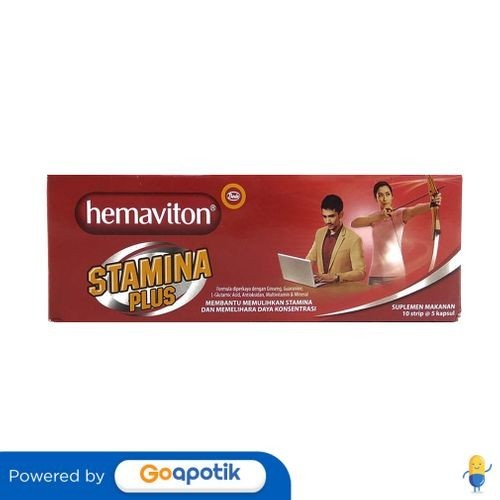 Jual Hemaviton Stamina Plus Box 50 Kapsul | Shopee Indonesia