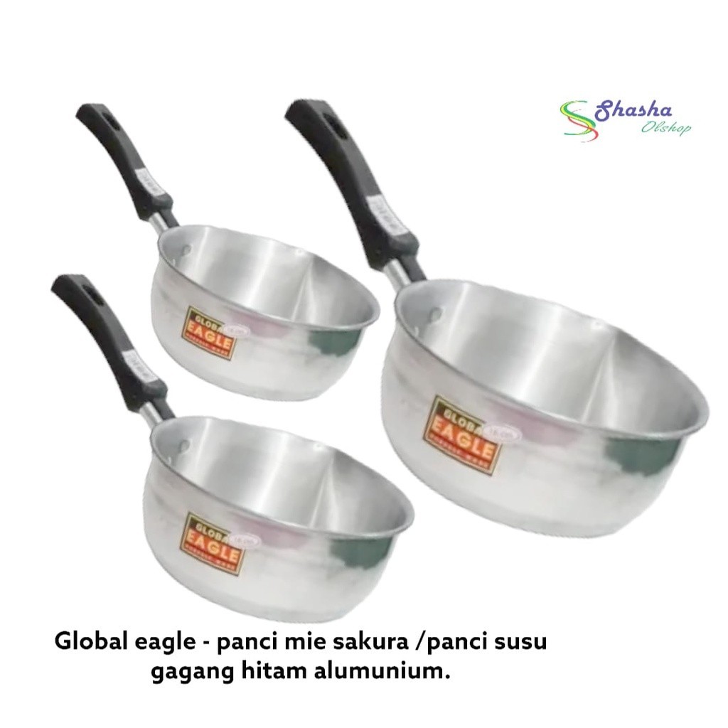 Jual global eagle panci mie rebus sakura alumunium serbaguna gagang hitam tanpa tutup 16 cm dan ...