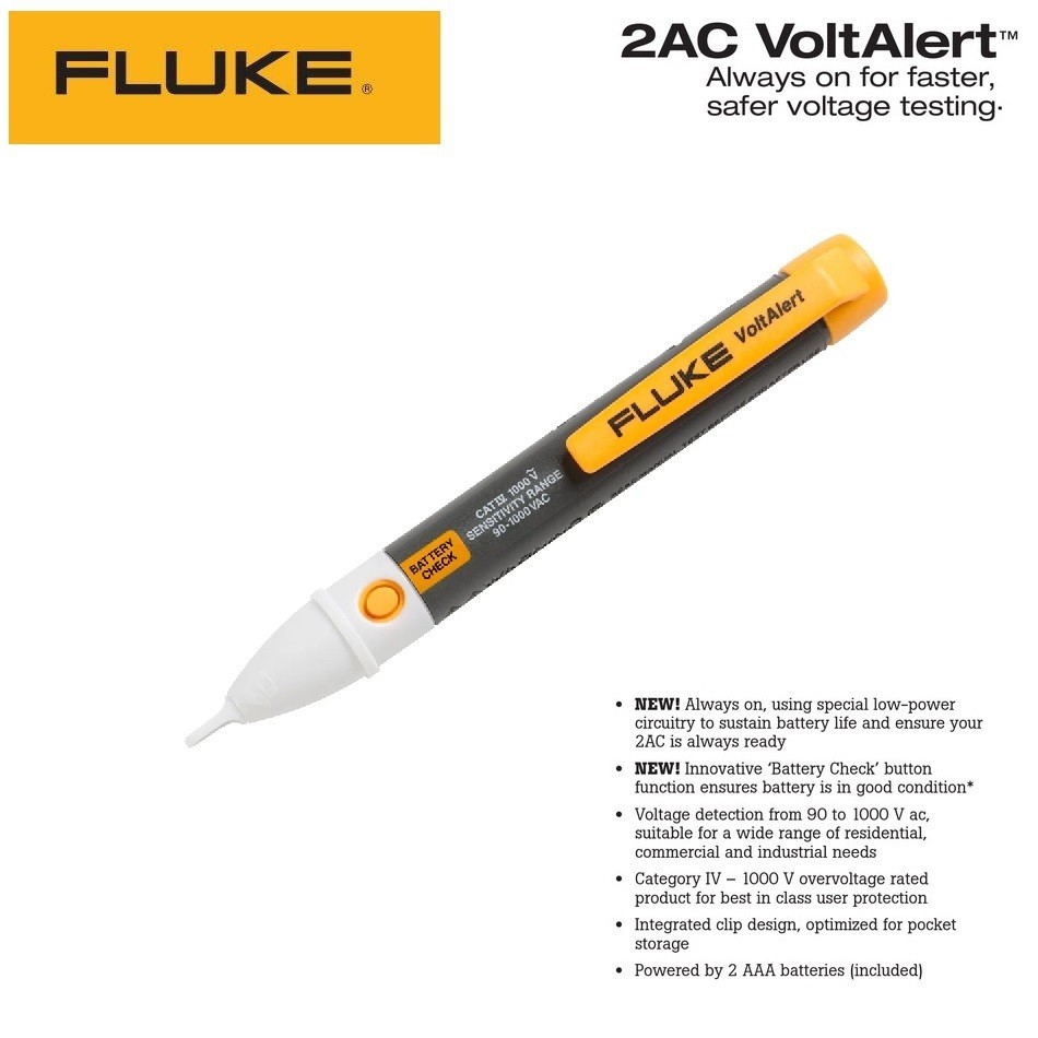 Jual FLUKE 2AC - Non-Contact Voltage Tester - Test Pen Terbaru dari ...