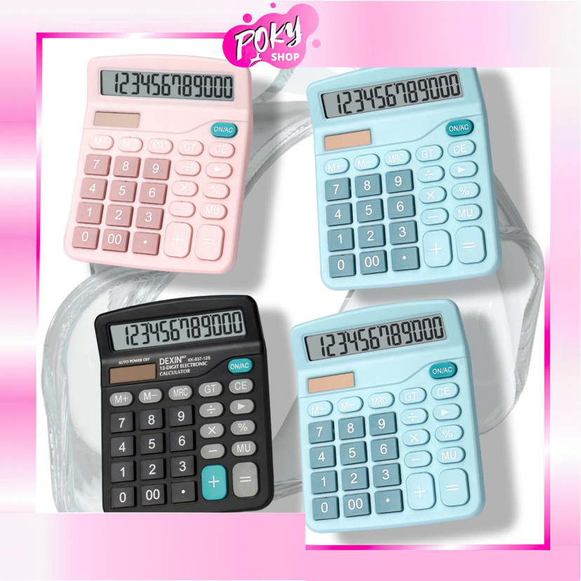 Jual POKY - 6257 Kalkulator 12 Digit Macaron / Kalkulator Warna Permen ...