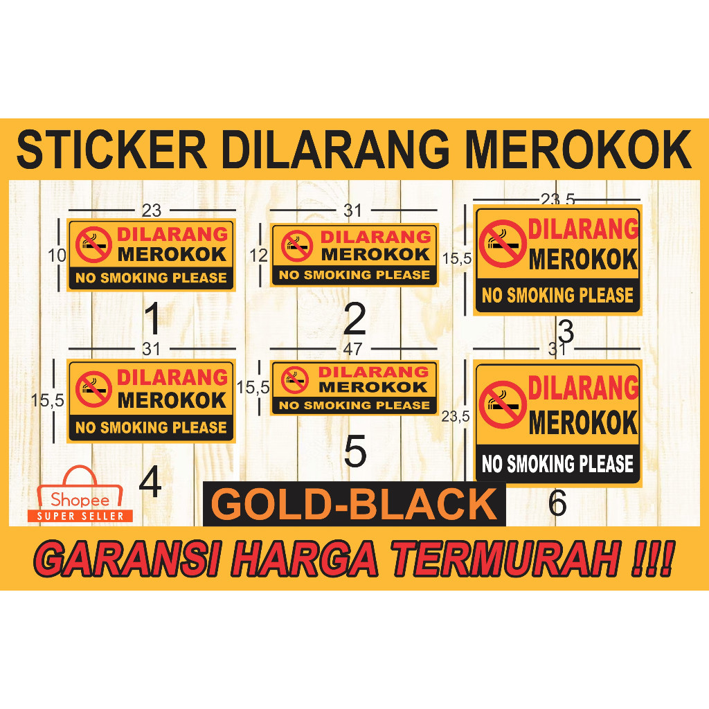 Jual STICKER DILARANG MEROKOK | Shopee Indonesia
