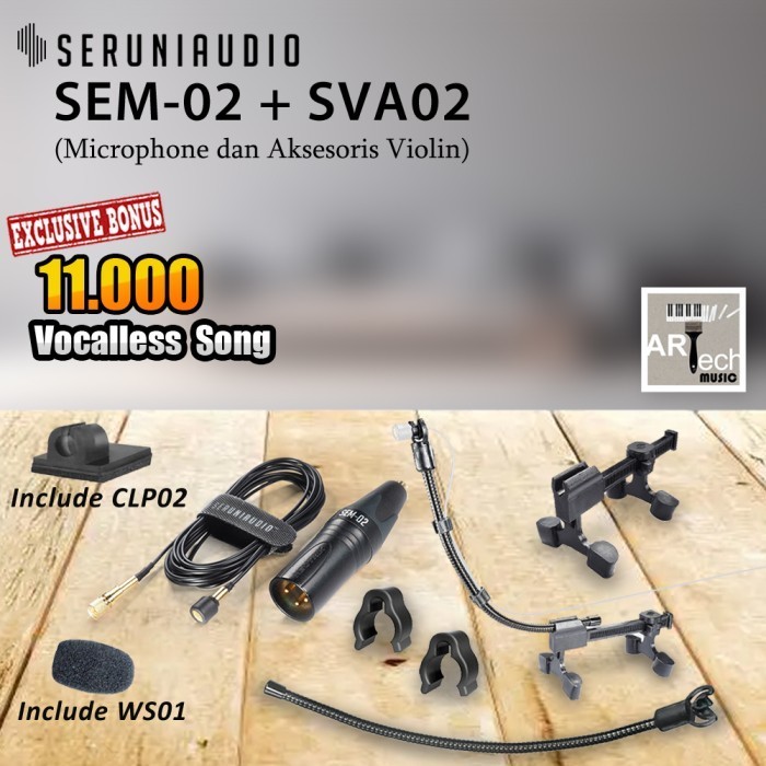 Jual Seruniaudio SEM 02 Bundle SVA 02 Microphone - Seruni SEM02 SVA02 | Shopee Indonesia