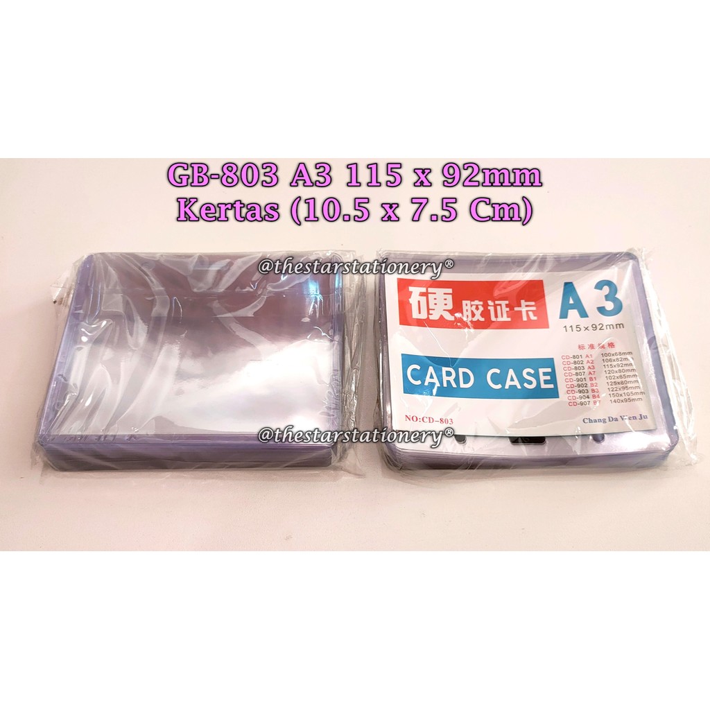 Jual (1 Pak/20 Biji) GROSIR Name Tag CD-803 A3 115 x 92 mm / Tempat ...