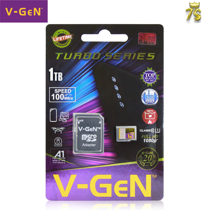 Jual Micro SD V-GeN Turbo 256GB 512GB 1TB Class 10 Memory Card VGEN ...