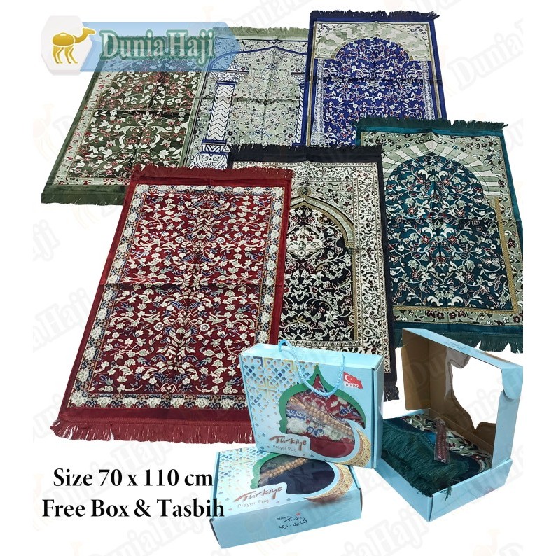 Jual Sajadah AL ARABIA Besar Rawdah Motif Raudah Original Turki Tebal ...